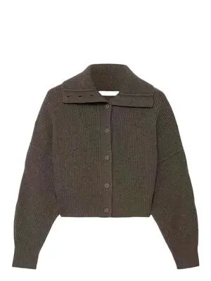 ALLSAINTS Caron Ribbed Button-front Cardigan - Brown