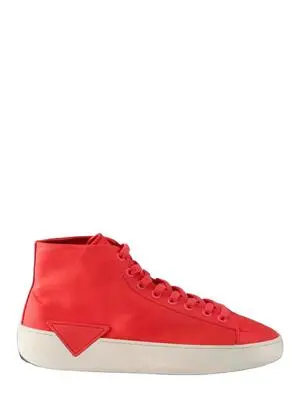 Prada High-top Re-nylon Sneakers - Red