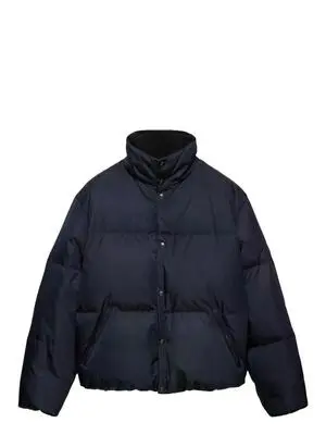 Prada Medium-weight Re-nylon Down Jacket - Blue