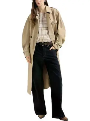 Brunello Cucinelli Silk Organza T-shirt In Macrocheck Print With Shiny Neck Detail - Neutrals