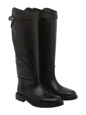 POEVE Buckle-detail Fibi Boots - Brown