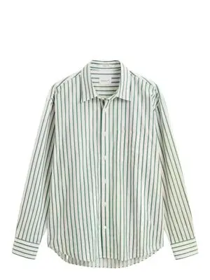 Gant Striped Cotton Shirt - White