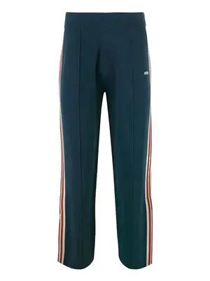 AUTRY Logo-embroidered Striped-trim Track Pants - Blue
