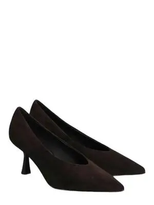 BIBI LOU Tiare 70 Pointed-toe Leather Pumps - Brown