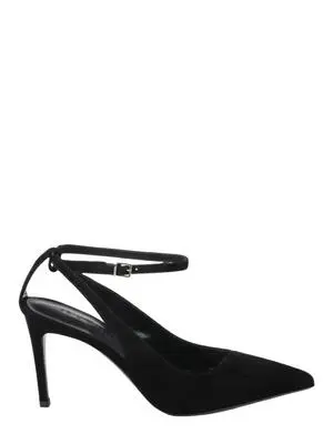 SERGIO LEVANTESI Pointed-toe Buckle-strap Pumps - Black