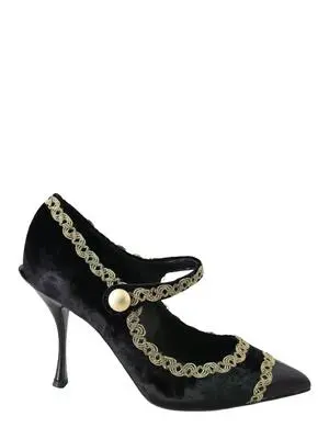 DOLCE & GABBANA Velvet Heeled Pumps