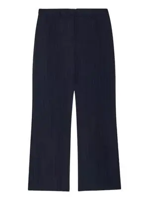 OTTOD'AME Pinstripe-pattern Tailored Trousers - Blue