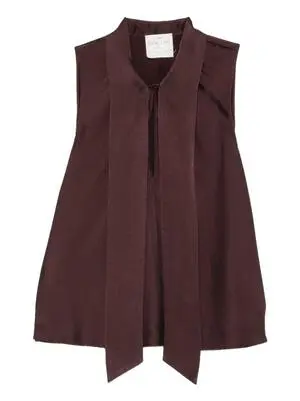 FORTE_FORTE Silk Top - Brown