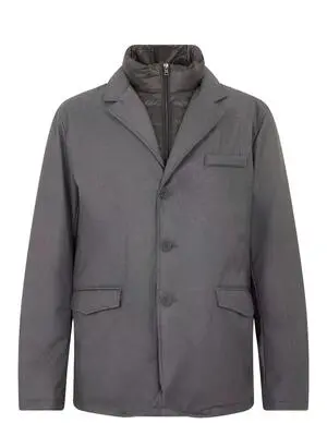 Herno Padded-insert Notched-lapel Jacket - Grey