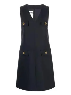Moschino Sleeveless Tailored Dress - Blue