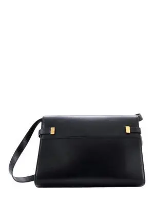 Saint Laurent Manhattan Leather Medium Shoulder Bag - Black