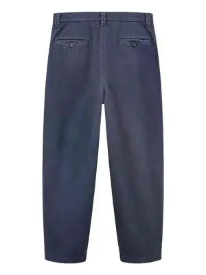 Paul & Shark Straight-leg Cotton Trousers - Blue