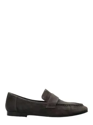 BLACK SUEDE STUDIO Arrow Suede Loafers Grey