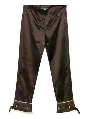 MIU MIU 2000s Satin-finish Trousers