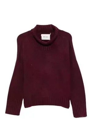 Soft Goat Girlfriend Turtleneck Sweater - Red