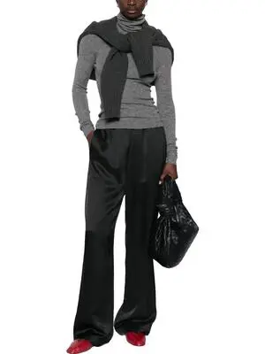 ELEH Sequin-embellished Ribbed-knit Sweater - Grey