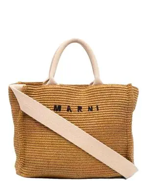 MARNI 2000-2026 Small Raffia Effect East West Satchel