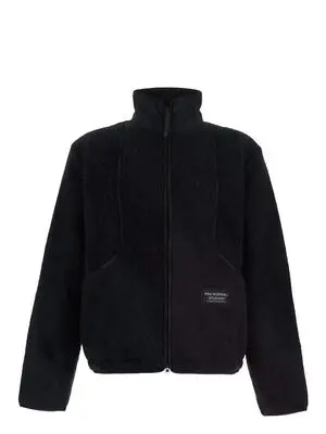 PAS NORMAL STUDIOS Fleece Logo-patch Jacket - Black