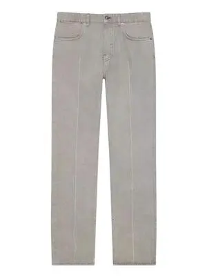Givenchy Straight Fit Jeans With Folded Effect - Grey