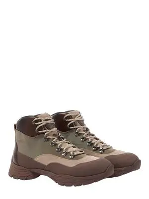 Brunello Cucinelli Leather-trimmed Hiking Boots - Multicoloured