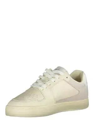 Calvin Klein Logo-print Panelled Sneakers - Neutrals