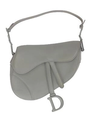 Dior Ultra Matte Saddle Bag - Grey
