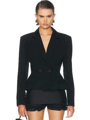 Magda Butrym Double Breasted Blazer - Black