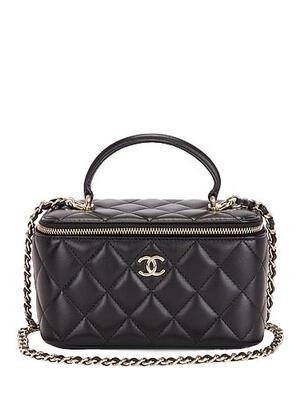Chanel Lambskin Small Classic Vanity Case - Black