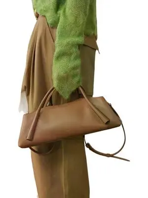 LESS Glossy Tote Bag - Brown