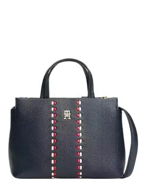 Tommy Hilfiger Mini Th Timeless Grained Shoulder Bag - Blue