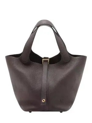 Hermès 2021 Clemence Picotin Lock 18 Handbag - Brown