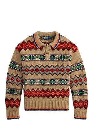 POLO RALPH LAUREN Patterned Wool Knitted Jumper M