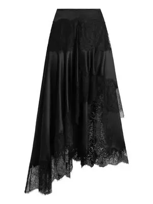 Dolce & Gabbana Satin Skirt Collection Silk - Black