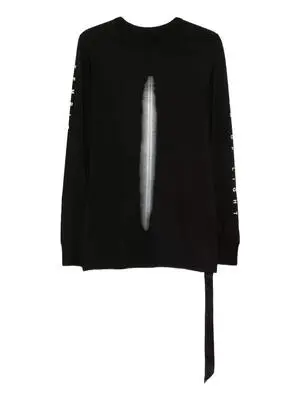 Rick Owens Graphic-print Long-sleeve T-shirt - Black