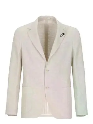 LARDINI Herringbone-weave Blazer