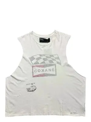 PALY Cokane Reversible Cutoff Tank Top White