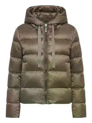Max Mara Quilted Hooded Jacket - Brown