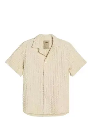 OAS Company Cuba Waffle-weave Shirt - Neutrals