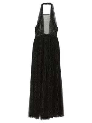 TWINSET Halterneck Maxi Dress - Black