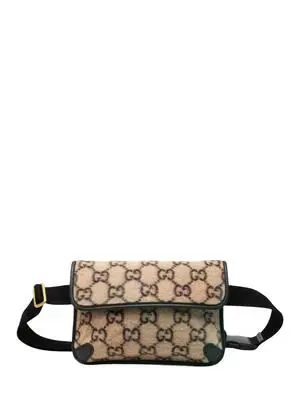 Gucci 2000-2015 Gg Wool Slim Belt Bag Neutrals
