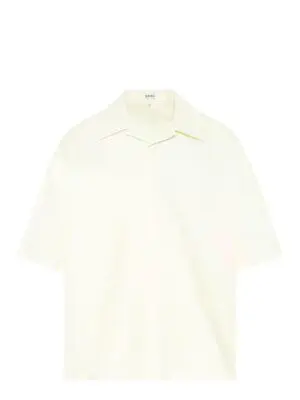 Loewe Short Sleeve Shirt In Cotton - Neutrals
