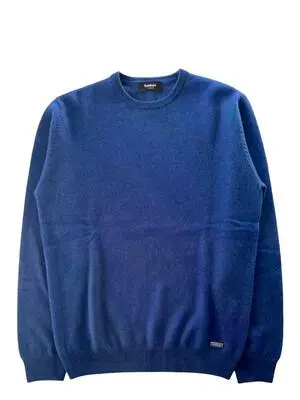 BALDININI Logo-plaque Cashmere Sweater Blue