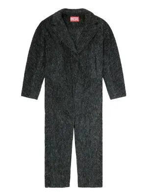 DIESEL® Long Coat In Wool And Alpaca Blend - Grey