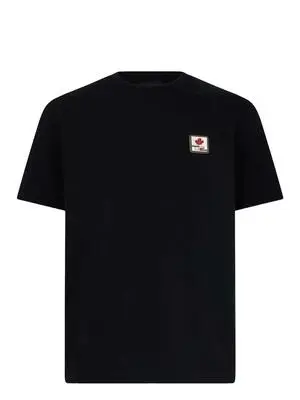 Dsquared2 Logo-patch Cotton T-shirt - Black