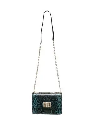 Furla Snake-print 1927 Shoulder Bag Blue