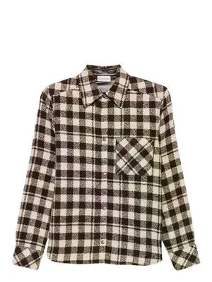 MONCLER Check-print Chest-pocket Shirt