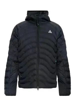 Nike Quilted Hooded Jacket - Black