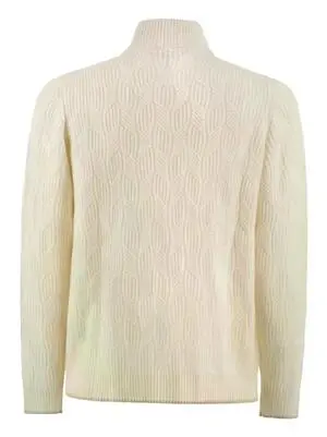 Fedeli Cable-knit Cashmere Cardigan - Neutrals