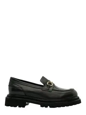 LOTTUSSE Covent Horsebit Loafers - Black