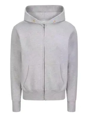 LES TIEN Cropped Zip-up Hoodie - Grey